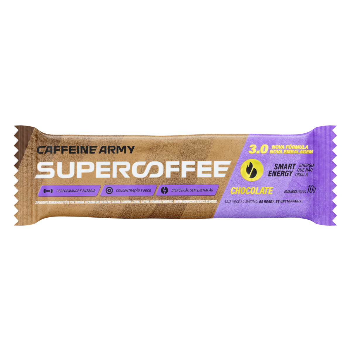 Nosso Hortifruti Gonzaga | SUPLEMENTO SUPERCOFFEE 10G CHOCOLATE