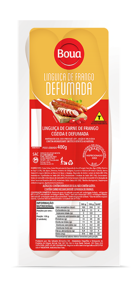 Celeiro Supermercado | Linguica Defumada Frango Boua 400gr
