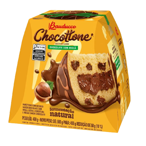 Celeiro Supermercado | Panettone Bauducco Recheio Chocolate C/Avela 450gr
