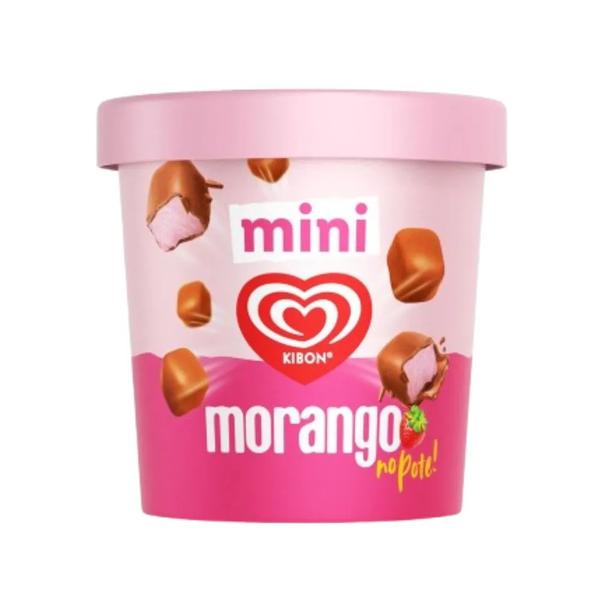 Supermercado Big Oferta | SORVETE KIBON MINI MORANGO NO POTE 184G