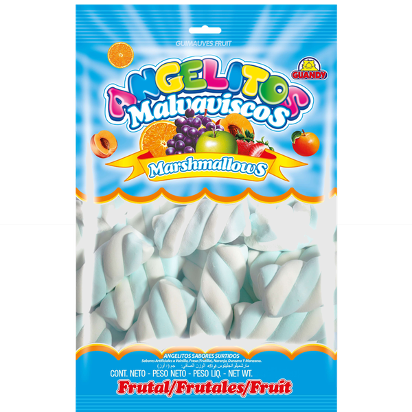 Super Lazzari | MARSHMALLOW ANGELITOS TWISTER AZUL 200G