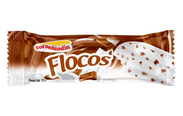 Super Lazzari | PICOLE FLOCOS SORVELANDIA 52G