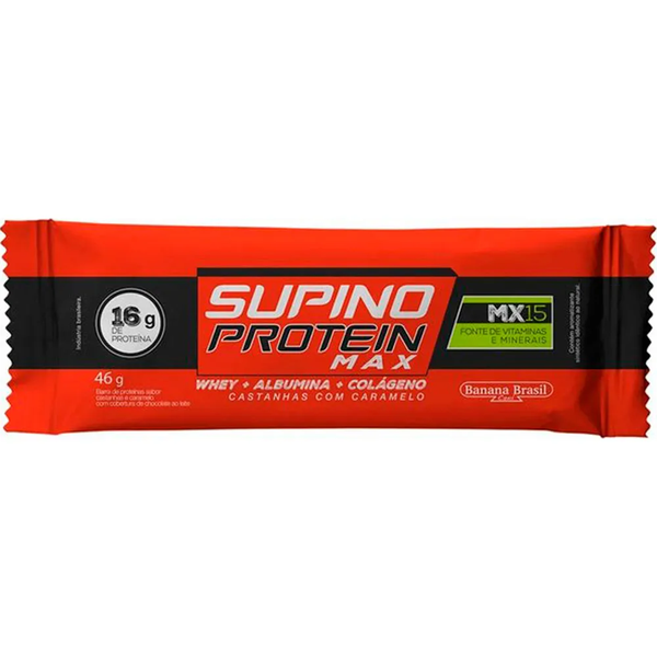 Supermercado Sede I | BARRA SUPINO PROTEIN CASTANHA/CARAMELO 46G