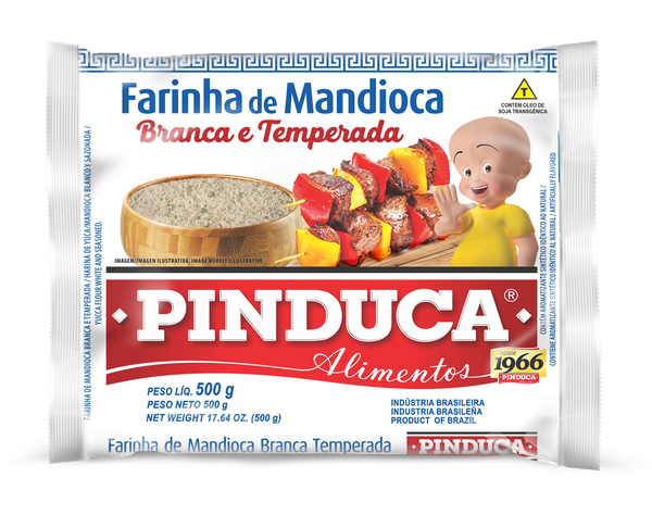 Supermercado Sede I | FARINHA PINDUCA MANDIOCA BRANCA TEMPERADA 500G