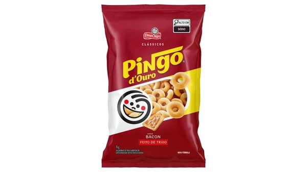Supermercado Sede I | SALGADINHO ELMA CHIPS PINGO D'OURO BACON 76G