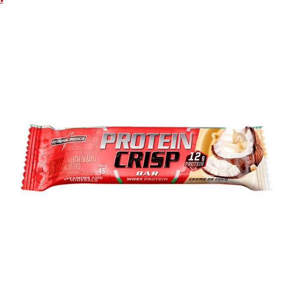 Barra Integralmédica Crisp Bar Whey12g Protein Creme Coco 45g ...