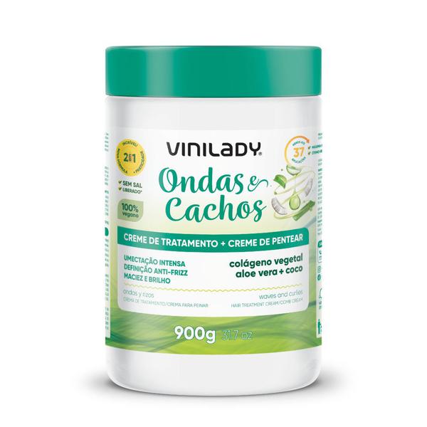 Essencyal Farma | Creme de Tratamento 2 em 1 Ondas e Cachos 900g - Vini ...