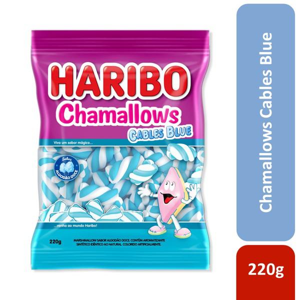 Estrela Supermercados | MARSHMALLOW HARIBO CABLES BLUE 220GR