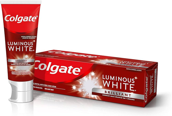 JPavani Macaé Matriz | Creme Dental Colgate Luminous White Brilliant 70g