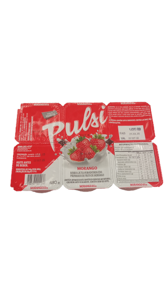 Mais por Menos | BEBIDA LACTEA FERMENTADA PULSI 480G MORANGO