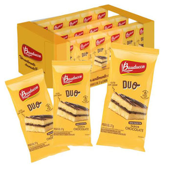 Mumu Laticinios - Cabana | BOLINHO DUO CHOCOLATE BAUDUCCO 27g