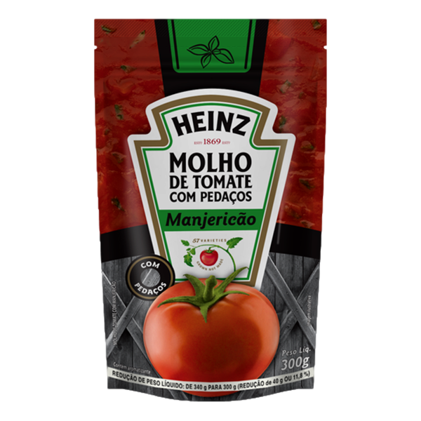Nosso Hortifrúti | MOLHO DE TOMATE HEINZ 300G SC MANJERICAO
