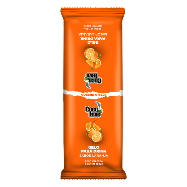 Superpão | GELO SABORIZADO COCO LEVE 190G LARANJA