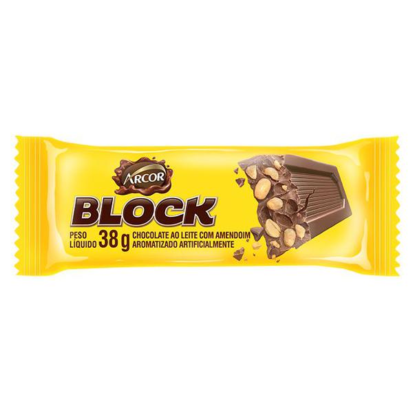 Primato Supermercado | CHOC.BARRA ARCOR BLOCK 38G AMENDOIM