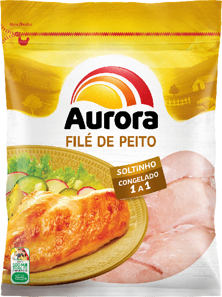 Unicooper Supermercados | FILE DE PEITO AURORA IQF 3KG 1628
